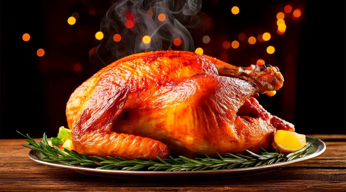 Pavo Festivo con Relleno de Carnes y Frutas, – Pavos del Campo